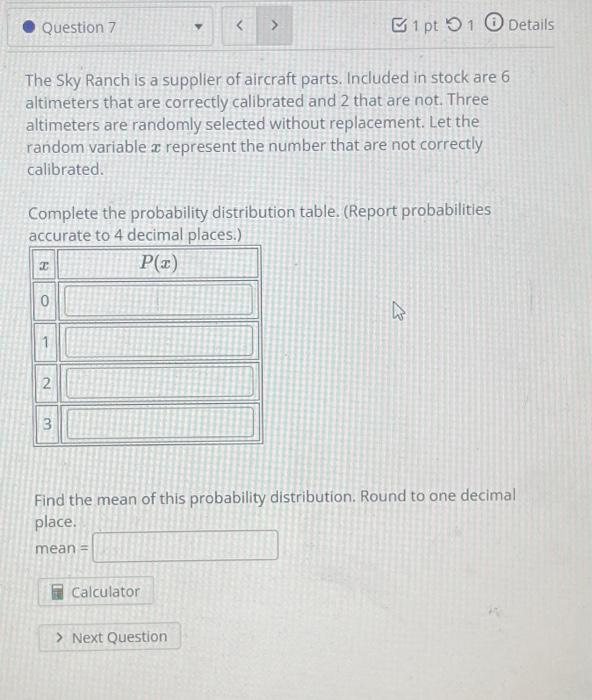 Solved The Sky Ranch is a supplier of aircraft parts. | Chegg.com