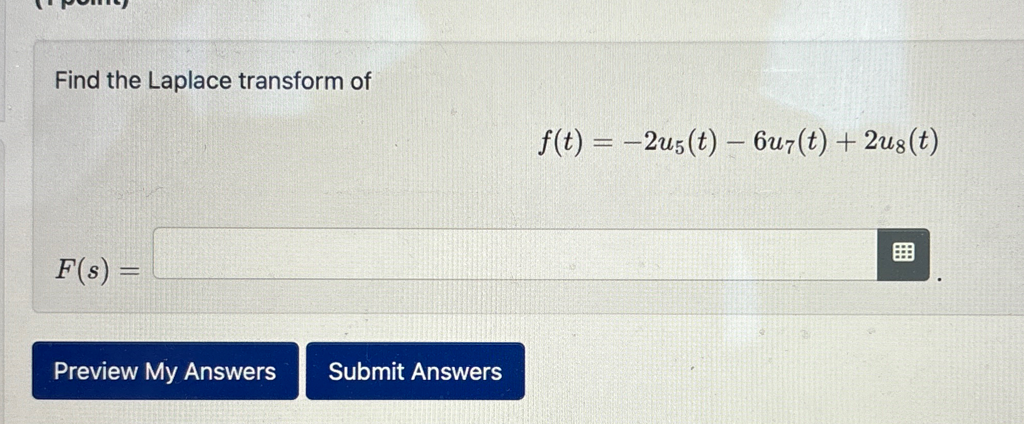 Solved Find the Laplace transform | Chegg.com