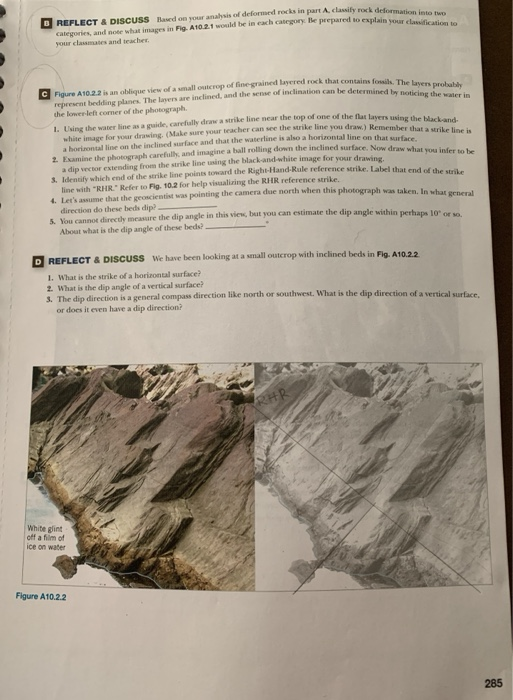 REFLECT & DISCUSS Based on your analysis of deformed | Chegg.com