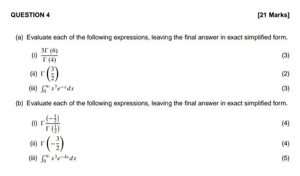 Solved (a) Evaluate each of the following expressions, | Chegg.com