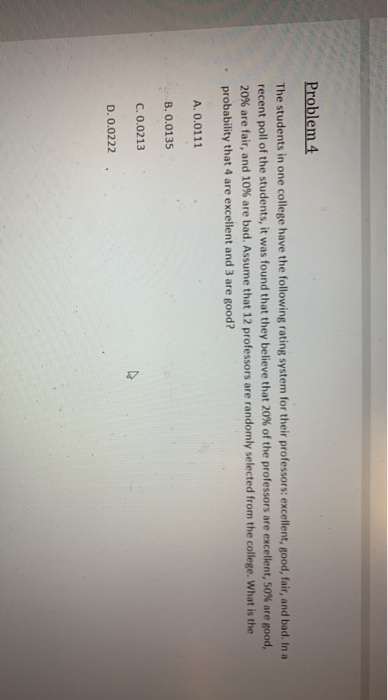 Solved Problem 4 The students in one college have the | Chegg.com