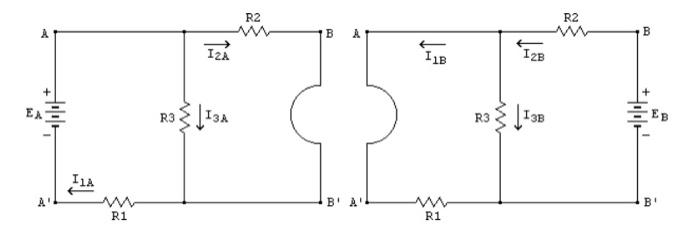 Solved Find the values of I1 - I3, I1A- I2A, I1B- I2B, and | Chegg.com