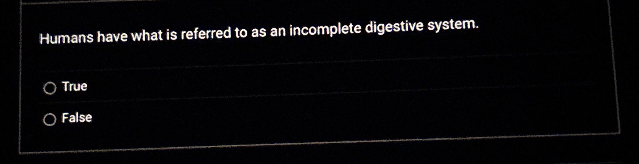 Humans have what is referred to as an incomplete | Chegg.com