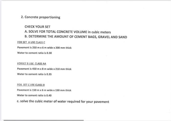 EXERCISE 3 EXCAVATION AND BACKFILL / CONCRETE | Chegg.com