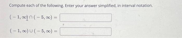 Solved Compute each of the following. Enter your answer | Chegg.com