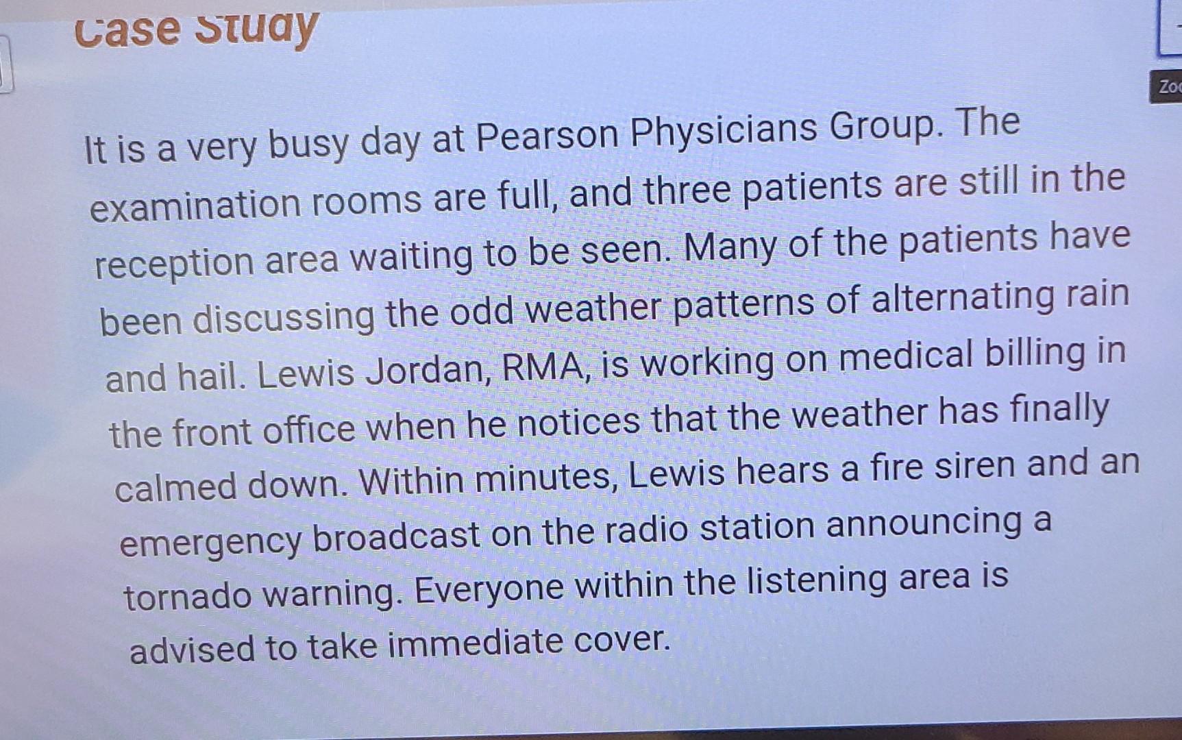 Solved Refer to the case study at the beginning of chapter | Chegg.com