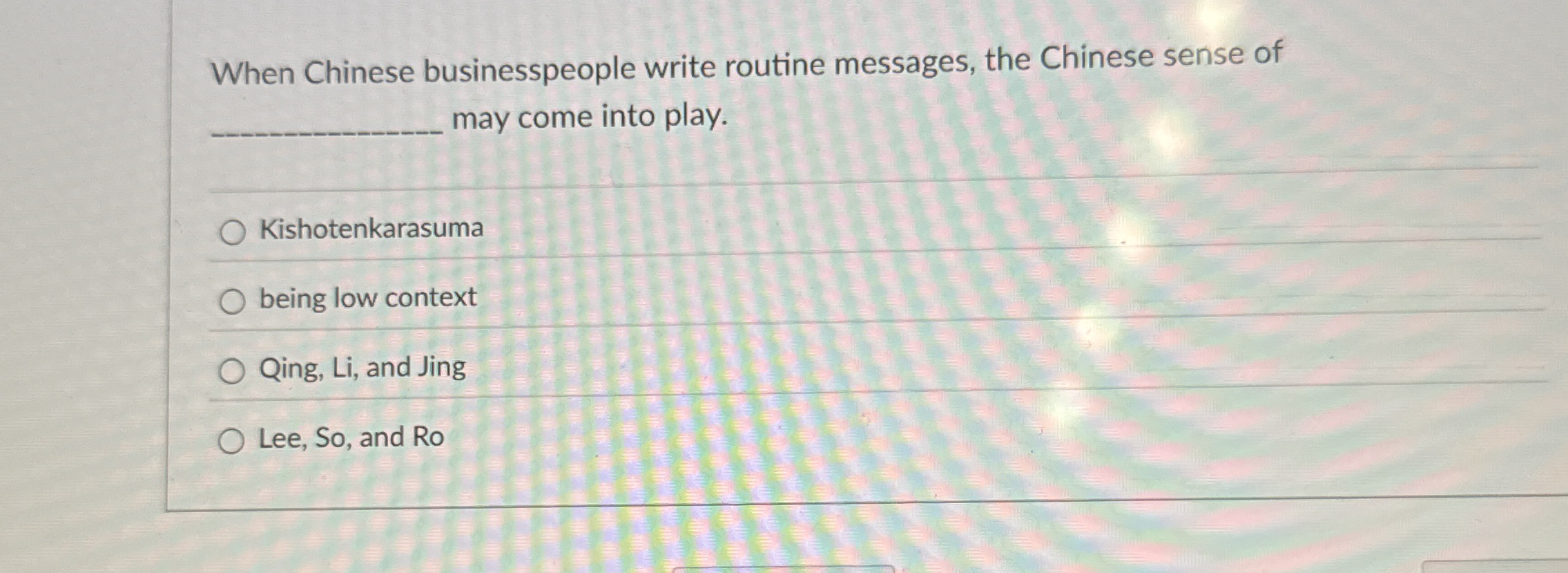 Solved When Chinese businesspeople write routine messages, | Chegg.com