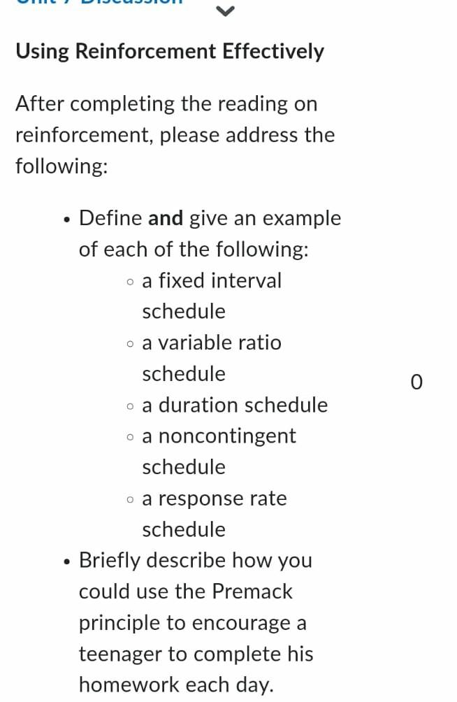 Solved sing Reinforcement Effectively fter completing the | Chegg.com