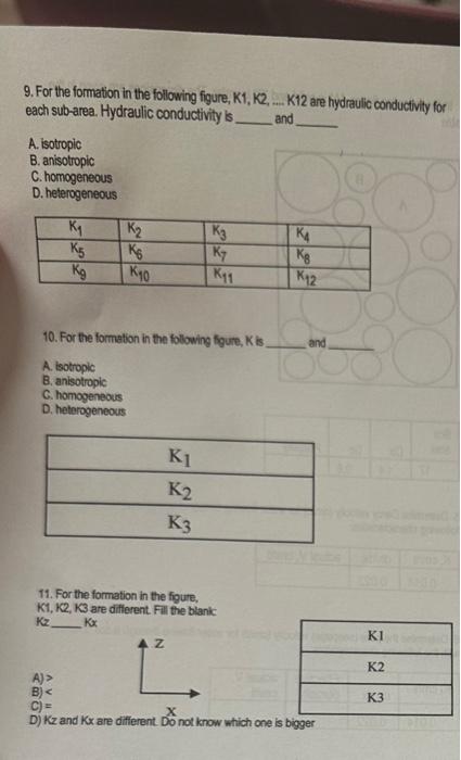 Solved 9. For the formation in the following figure, K1, | Chegg.com