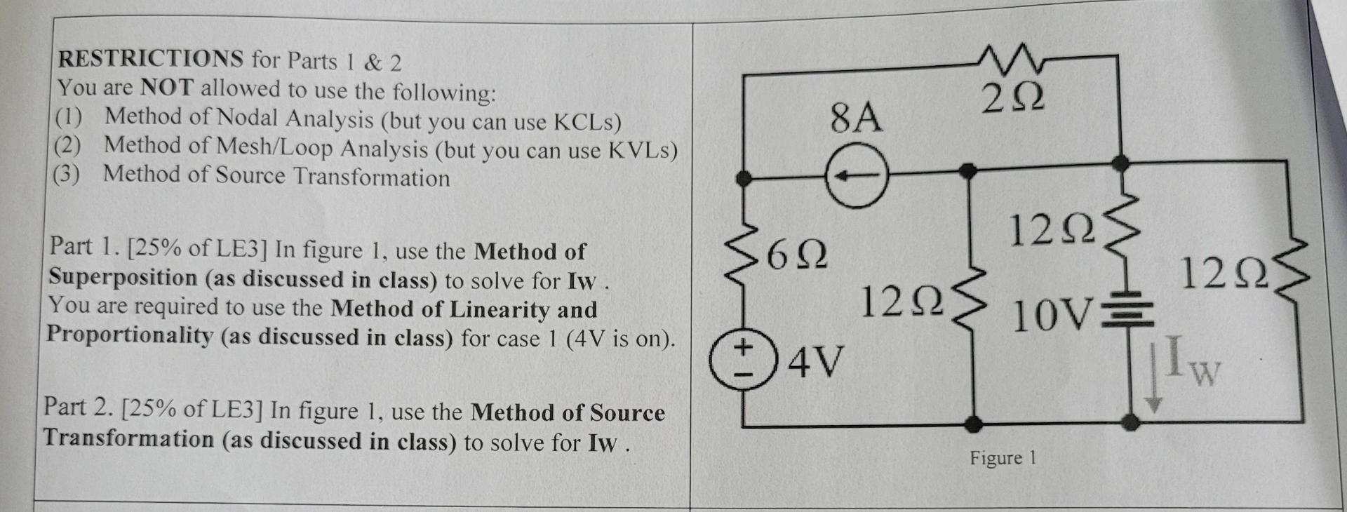 Solved RESTRICTIONS for Parts 1&2 You are NOT allowed to use | Chegg.com