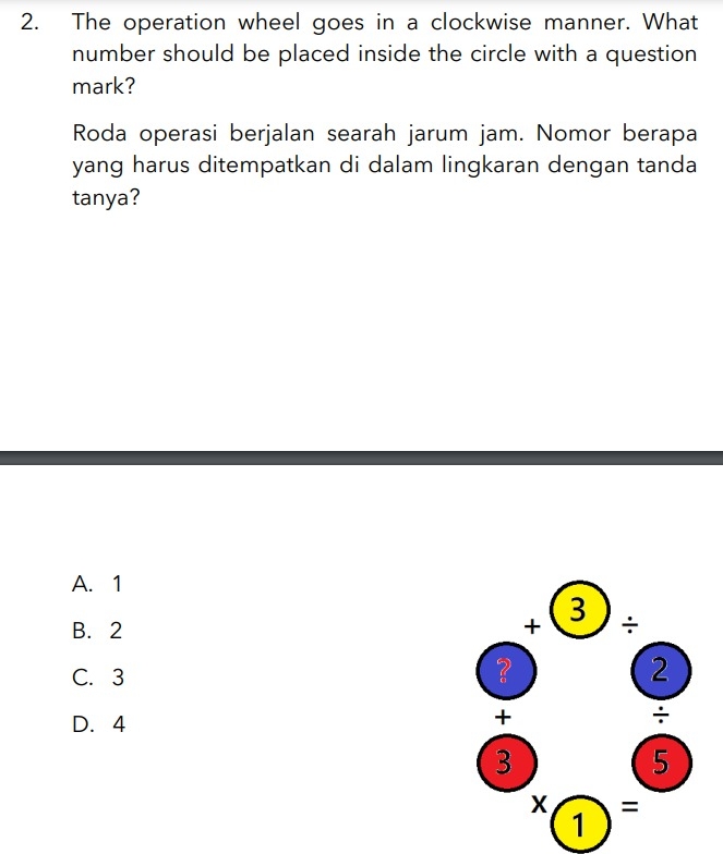 Solved The operation wheel goes in a clockwise manner. What | Chegg.com