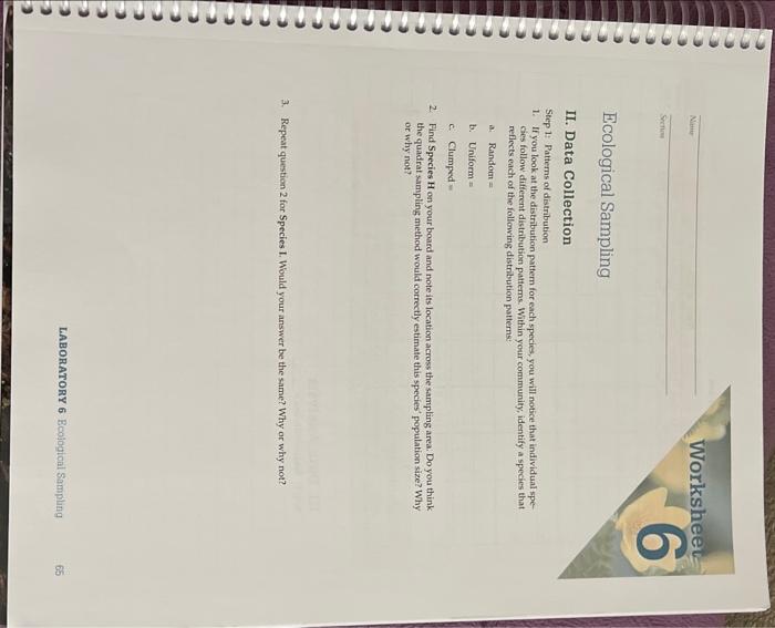 Step 1: Patterns of distribution 1. If you look at | Chegg.com