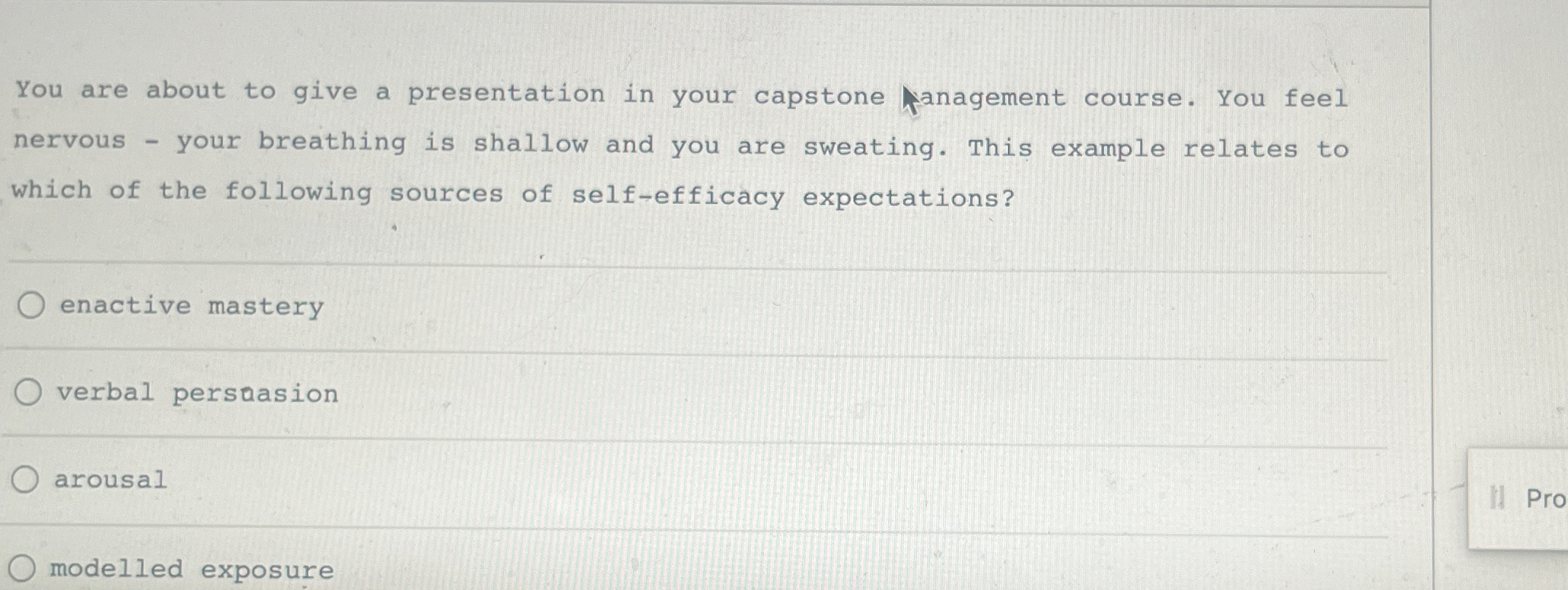Solved You are about to give a presentation in your capstone | Chegg.com