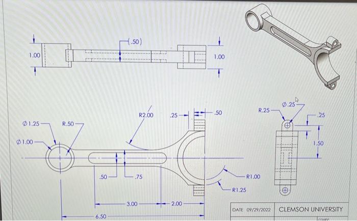 Steps to build this part in solidworks? | Chegg.com