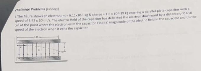 Solved Challenge Problems Honors 1 The Figure Shows An