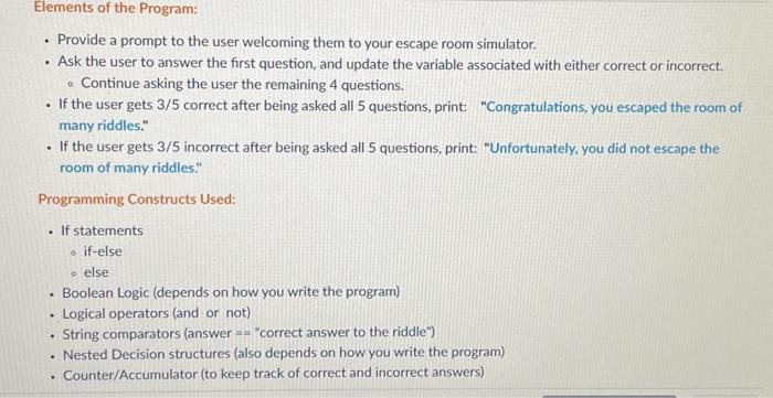 Solved For this challenge you will write a small program | Chegg.com
