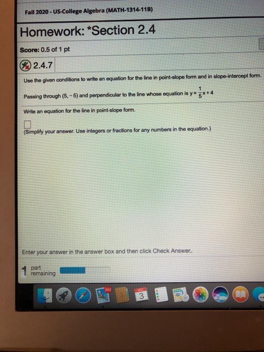 Solved Fall 2020 - US-College Algebra (MATH-1314-11B) | Chegg.com