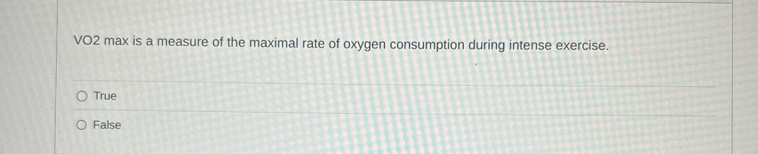 Solved VO2 ﻿max is a measure of the maximal rate of oxygen | Chegg.com