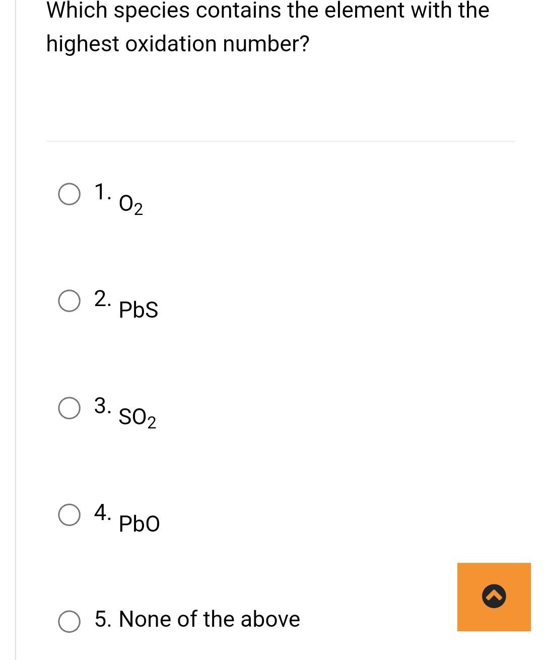Solved Which species contains the element with the highest | Chegg.com
