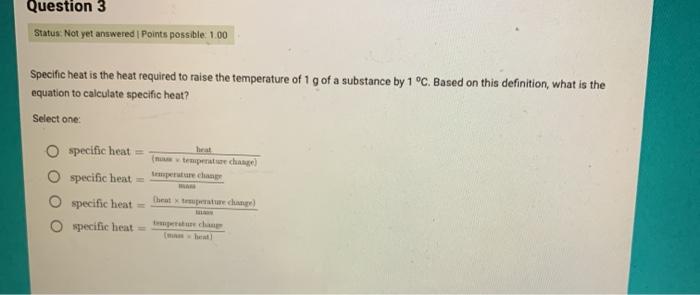 Solved Question 3 Status: Not yet answered Points possible: | Chegg.com