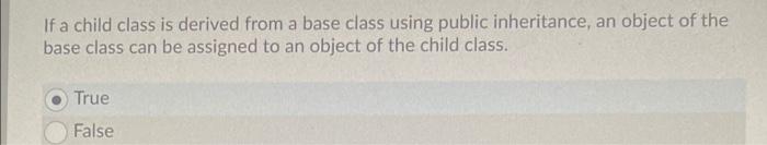 Solved If the following function is in a base class, what | Chegg.com