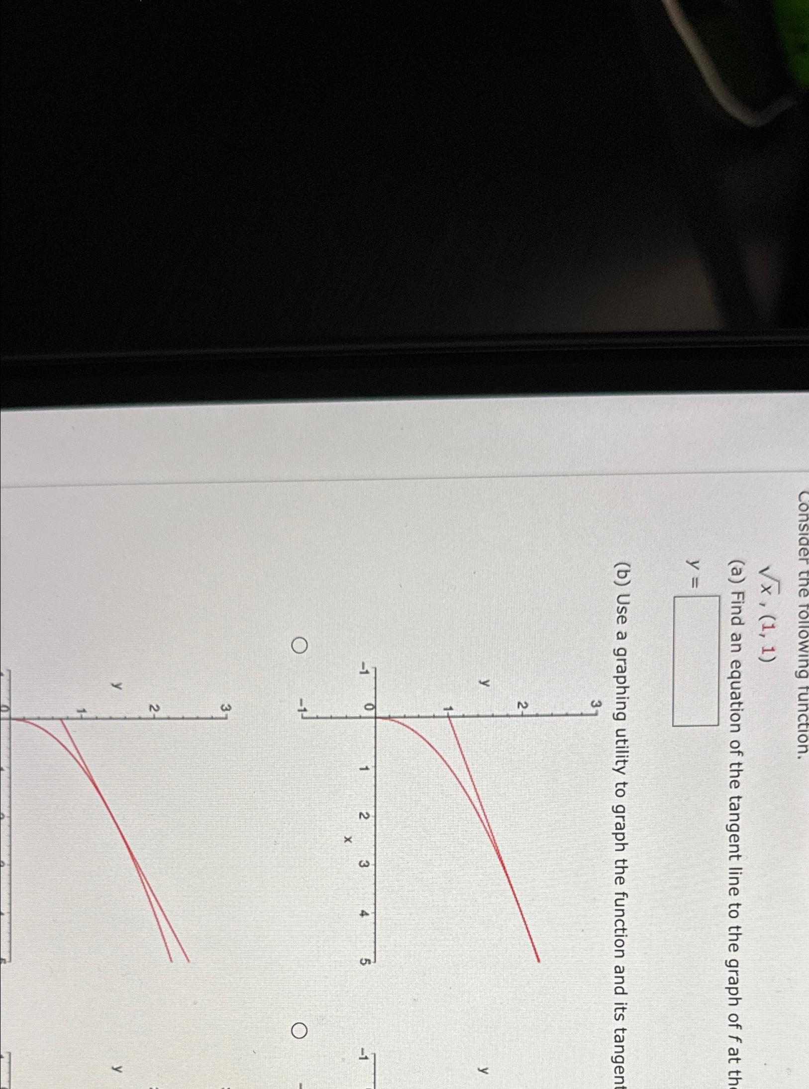 Solved Consider the following function.x2,(1,1)(a) ﻿Find an | Chegg.com