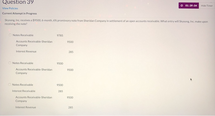 Solved Question 30 View Policies Current Attempt in Progress | Chegg.com