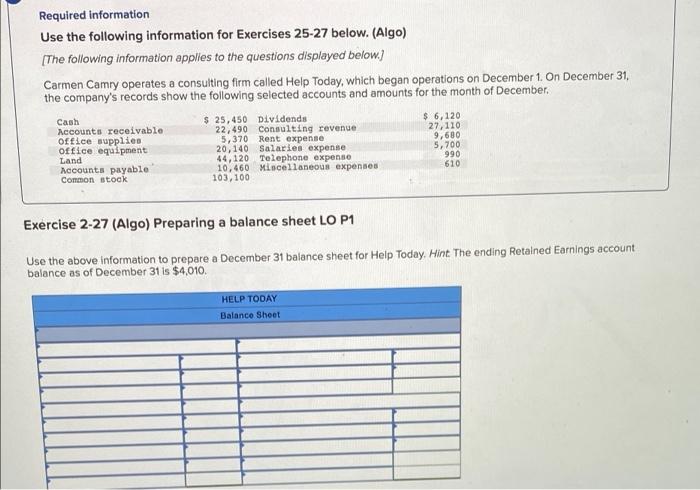Solved Required information Use the following information | Chegg.com