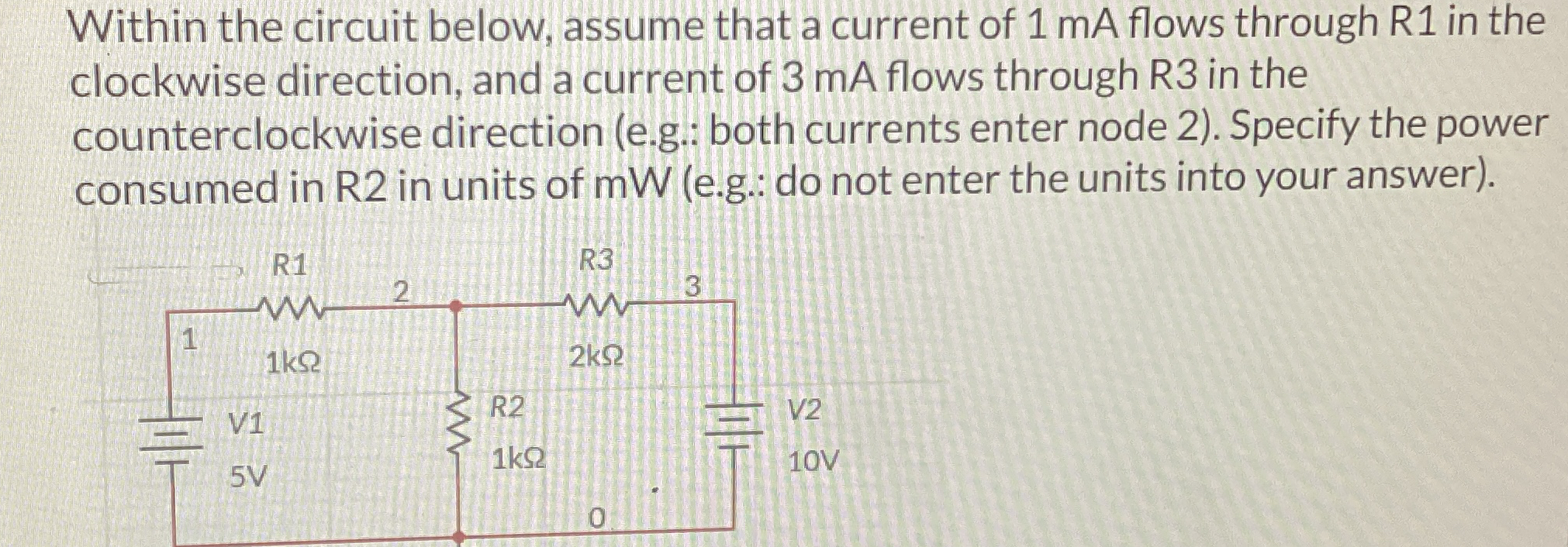 Solved Within the circuit below, assume that a current of | Chegg.com