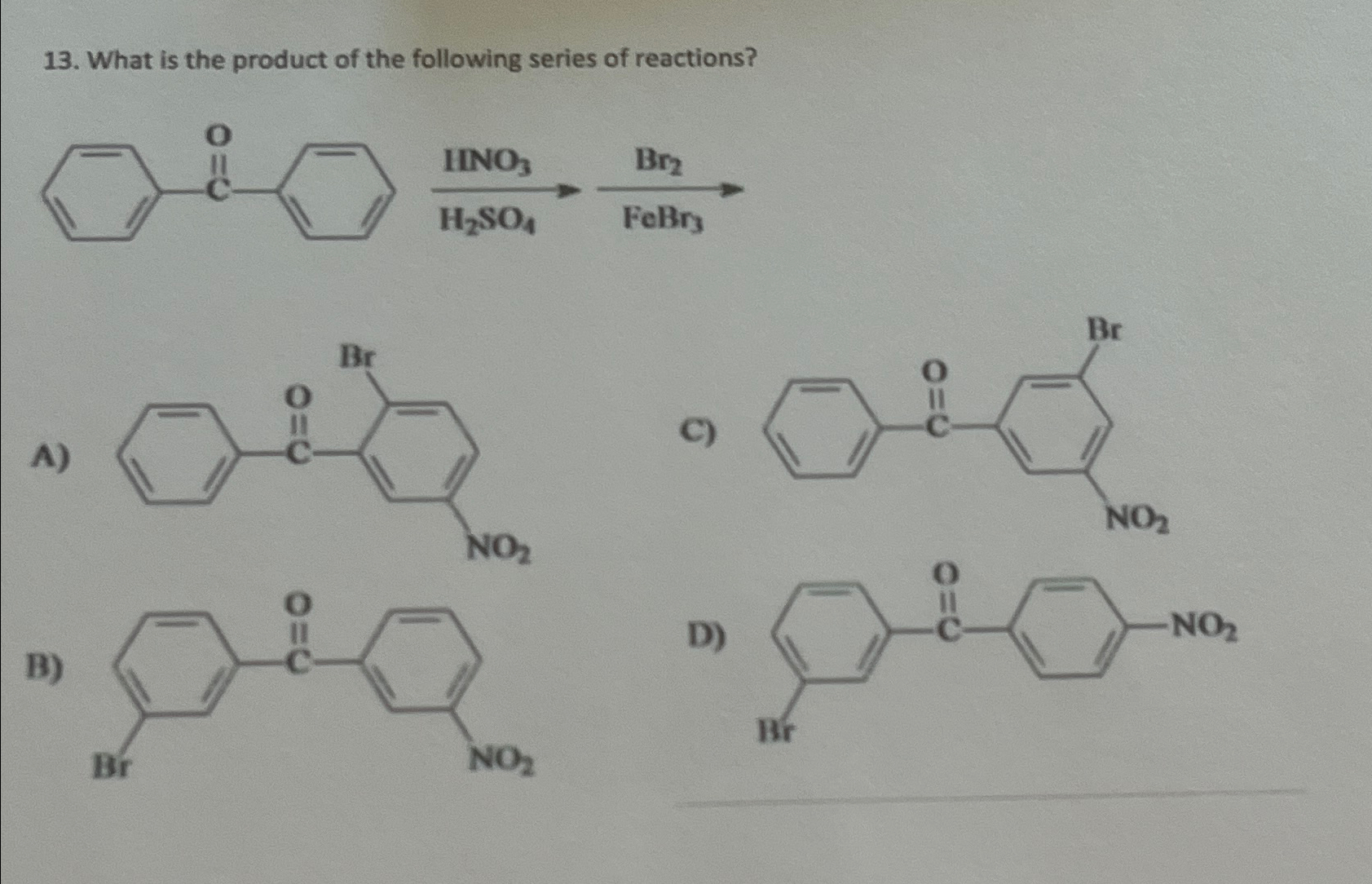 Solved What is the product of the following series of | Chegg.com