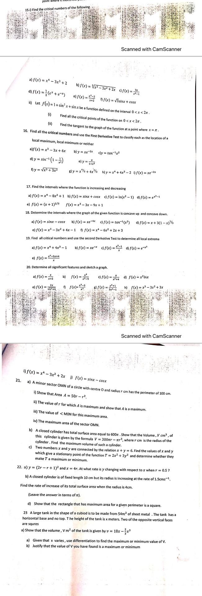 Solved f(x)=1+sin2x+sinx be a function defined on the | Chegg.com | Chegg.com