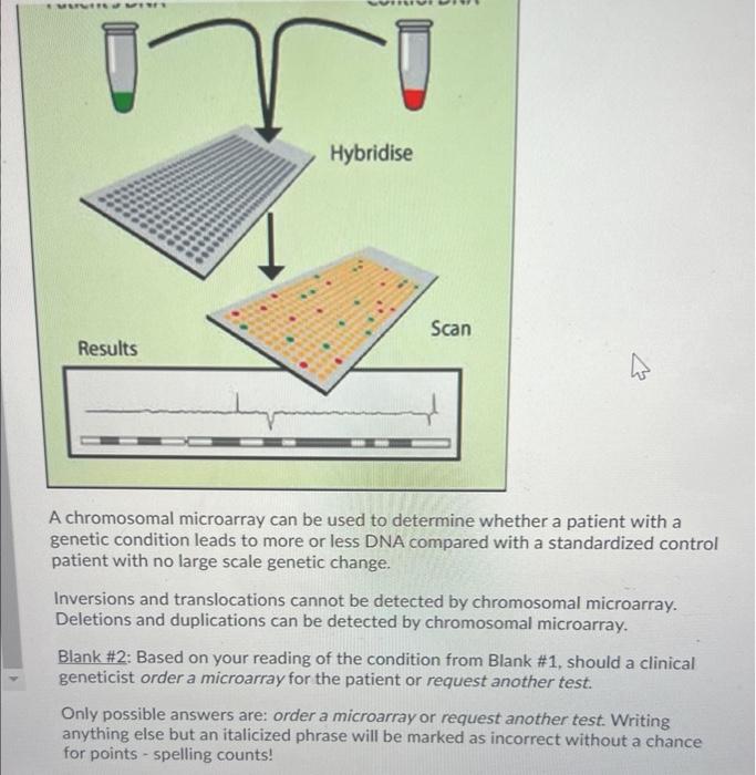 A Chromosomal Microarray Can Be Used To Determine