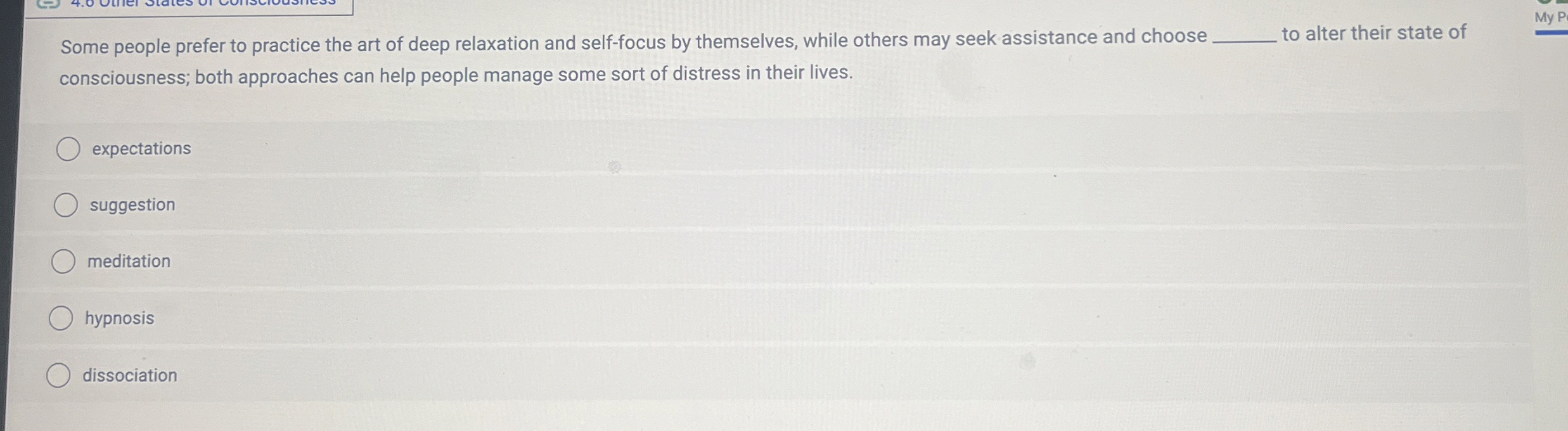 Solved Some people prefer to practice the art of deep | Chegg.com