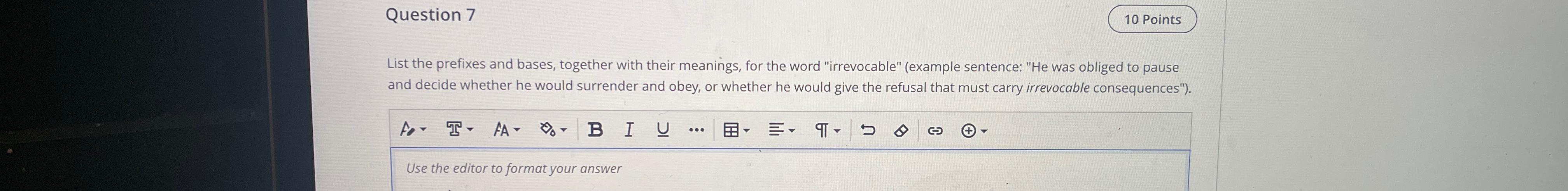 Solved Question 710 ﻿PointsList the prefixes and bases, | Chegg.com