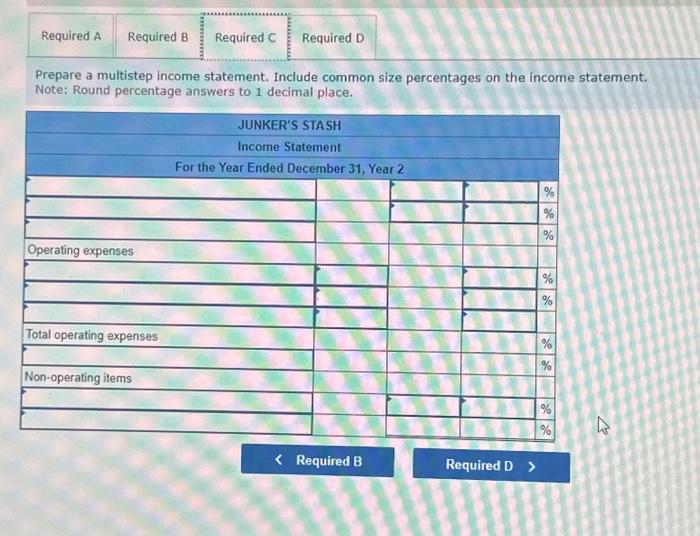 Solved Prepare a multistep income statement. Include common | Chegg.com