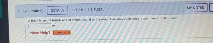 Solved A firkin is an old British unit of volume equal to 9 | Chegg.com