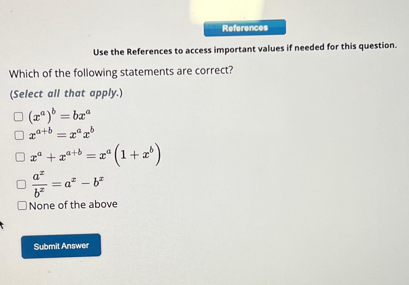 Solved Use the References to access important values if | Chegg.com