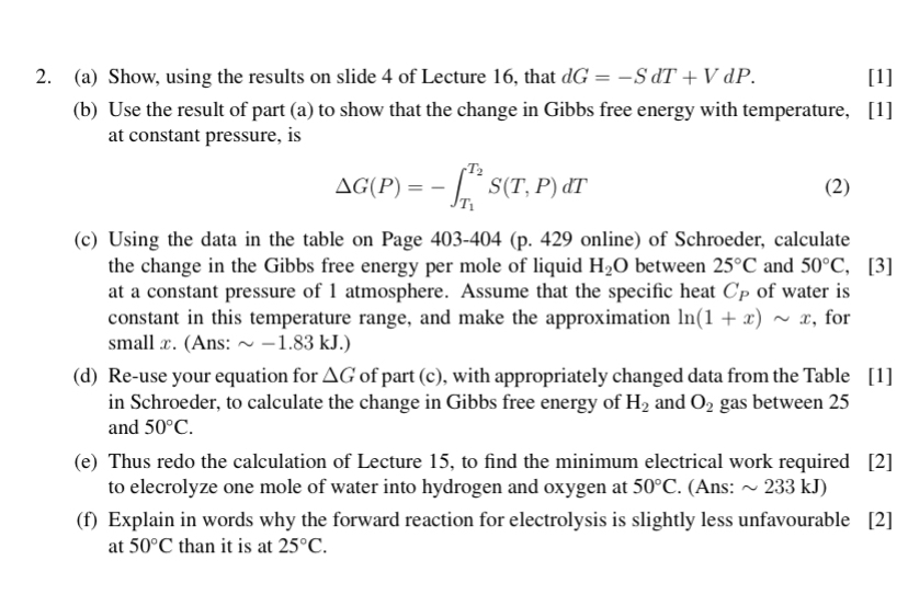 (a) ﻿Show, using the results on slide 4 ﻿of Lecture | Chegg.com
