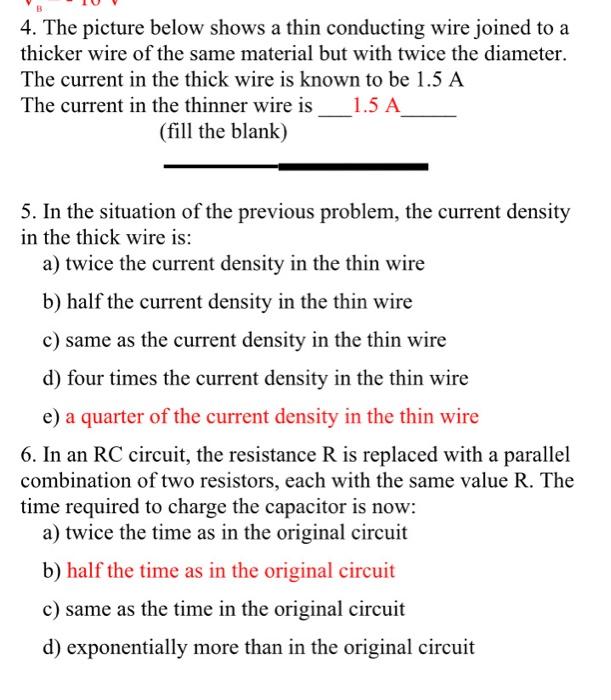 Solved 4. The picture below shows a thin conducting wire | Chegg.com