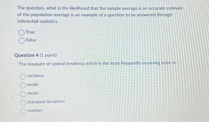 Solved The question, what is the likelihood that the sample | Chegg.com