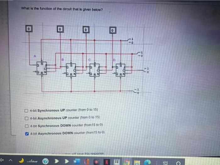 Solved What is the function of the circuit that is given | Chegg.com