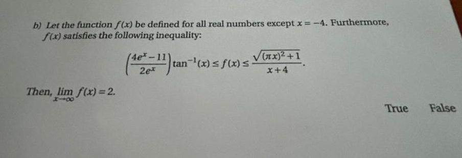 b) ﻿Let the function f(x) ﻿be defined for all real | Chegg.com