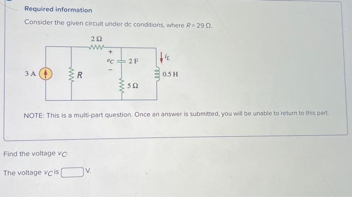 Solved Consider the given circuit under dc conditions, where | Chegg.com