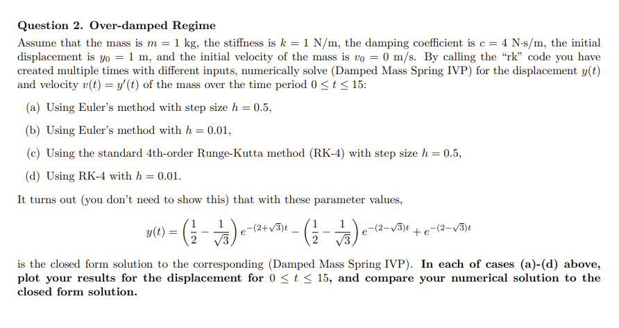 Solved !!!!!Answer in matlab code !!!!!!!!!!!! ﻿Question 2. | Chegg.com