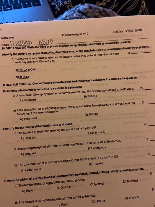 Solved Which Of The Following Methods Will Let You Work In A