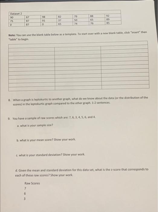 Solved Note: You can use the blank table below as a | Chegg.com