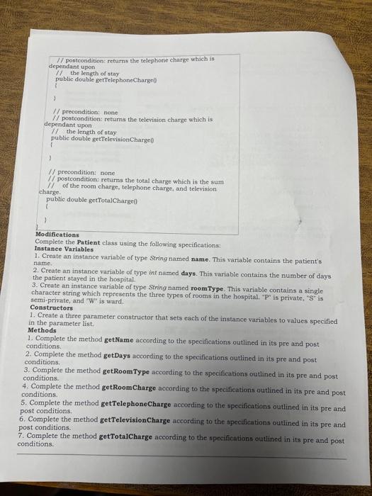 Solved put code in java and specify what classes and files | Chegg.com