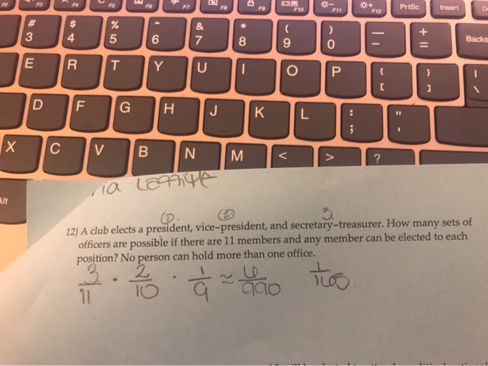 Solved Backs DFGHPKL VBNM X ( (2 12) A club elects a | Chegg.com