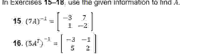 Solved In Exercises 15-18, ﻿use the given information to | Chegg.com