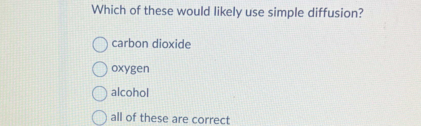Solved Which of these would likely use simple | Chegg.com